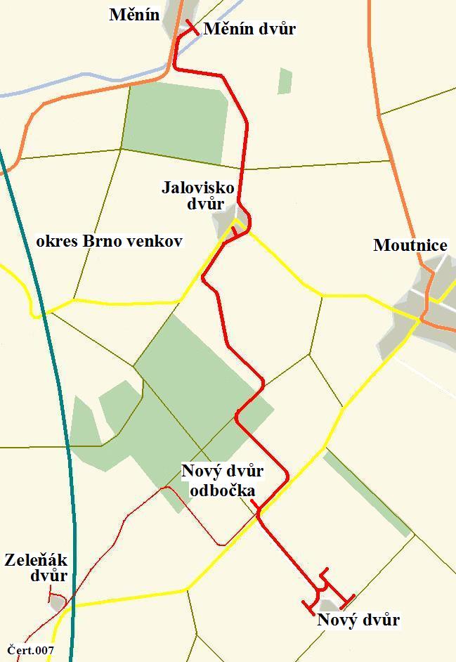 Mapy, plánky a nákresy :: Židlochovická Řepařská Drážka